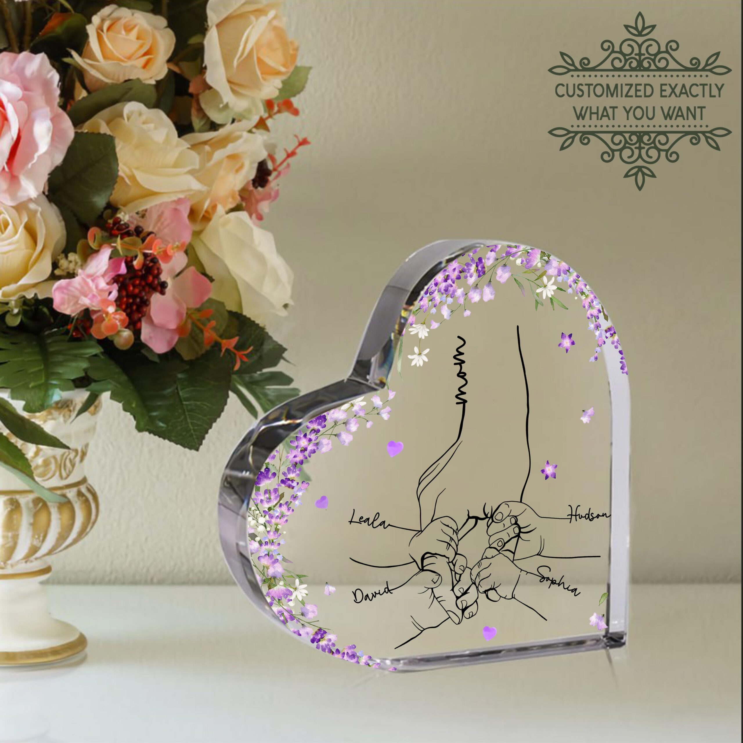 Personalized Nurse heart shape acrylic Plaque Test (Copy) - Rosateestore