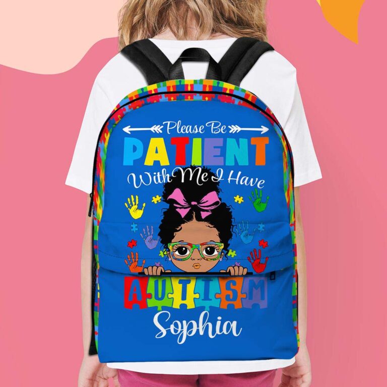 Personalized Backpack for Kids with Autism- Autism Awareness Bag – Back ...