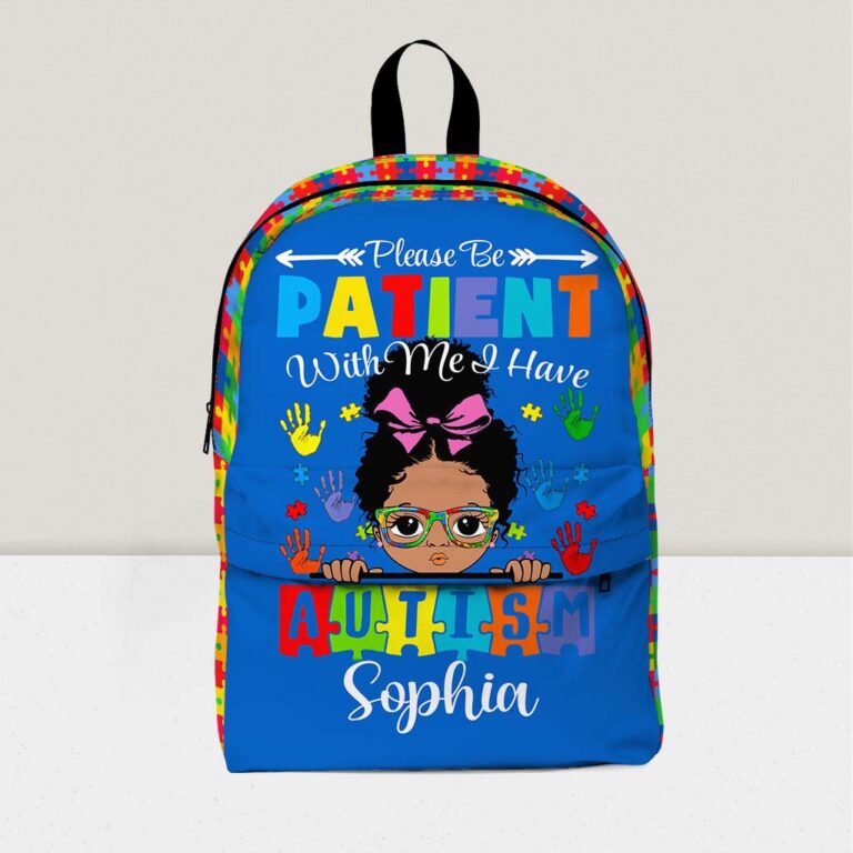 Personalized Backpack for Kids with Autism- Autism Awareness Bag – Back ...